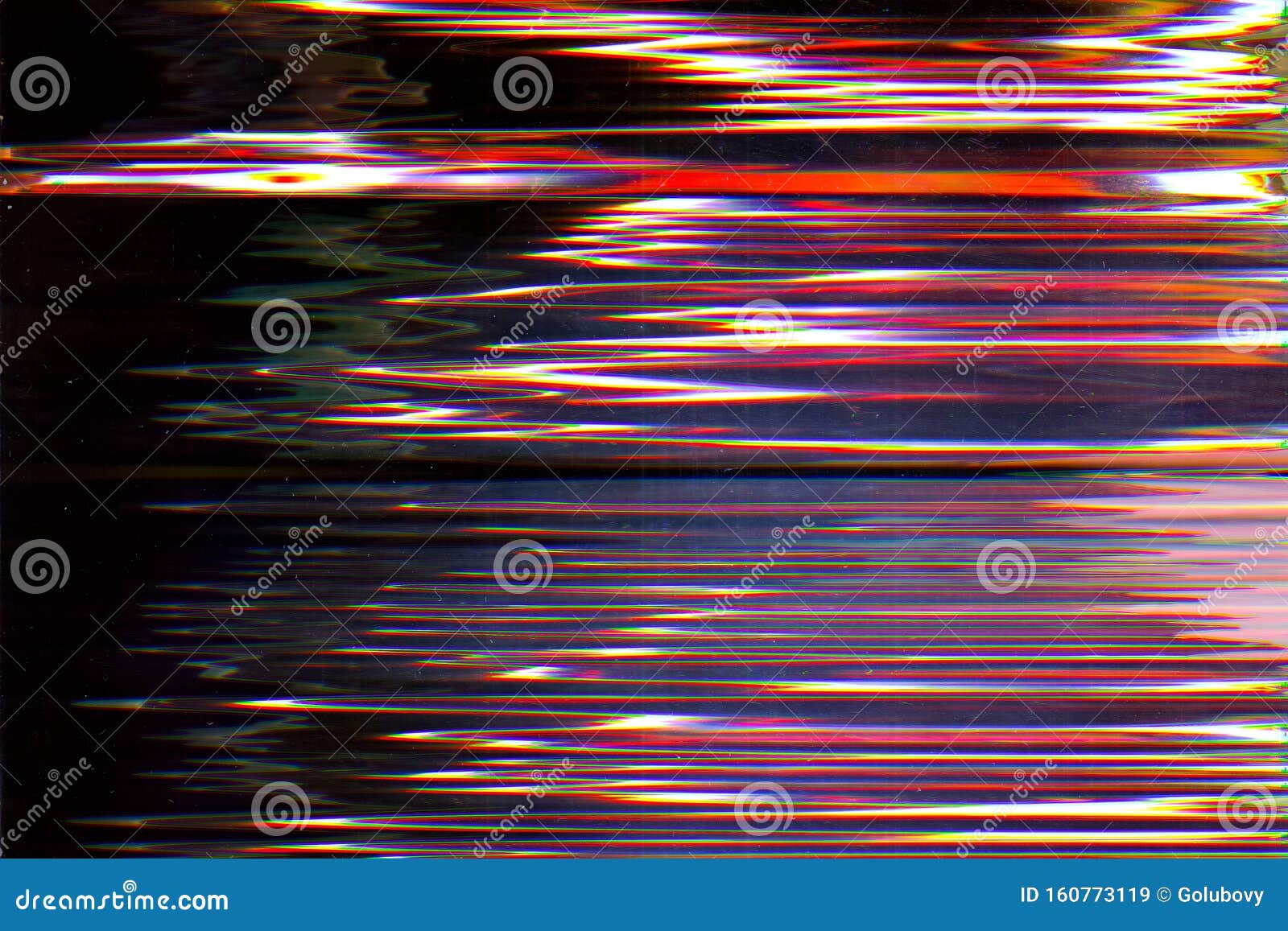 Distorted Display User Interface Breakdown Static Stock Image - Image ...