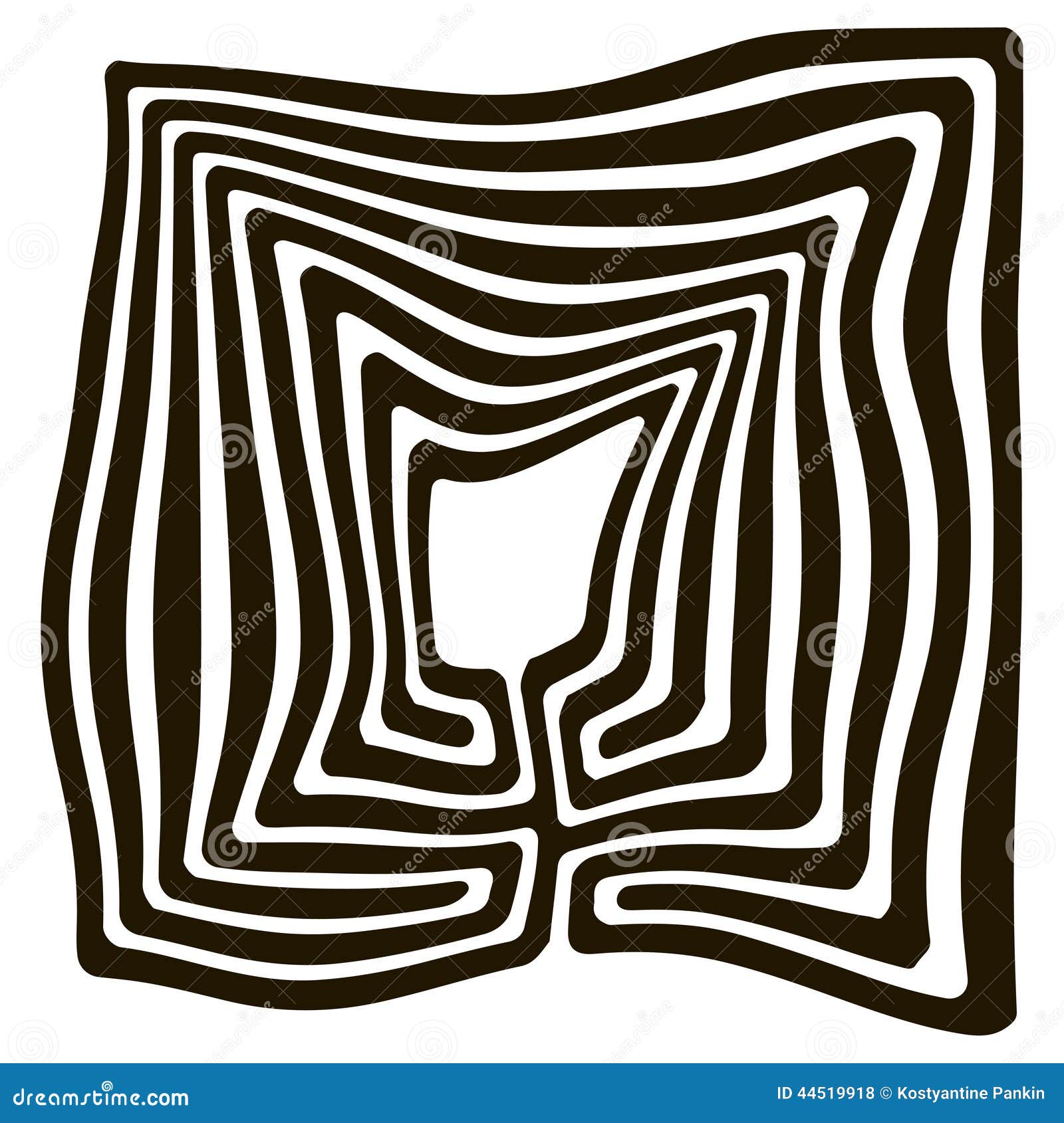 Distorted faces labyrinth stock vector. Illustration of lost - 44519918