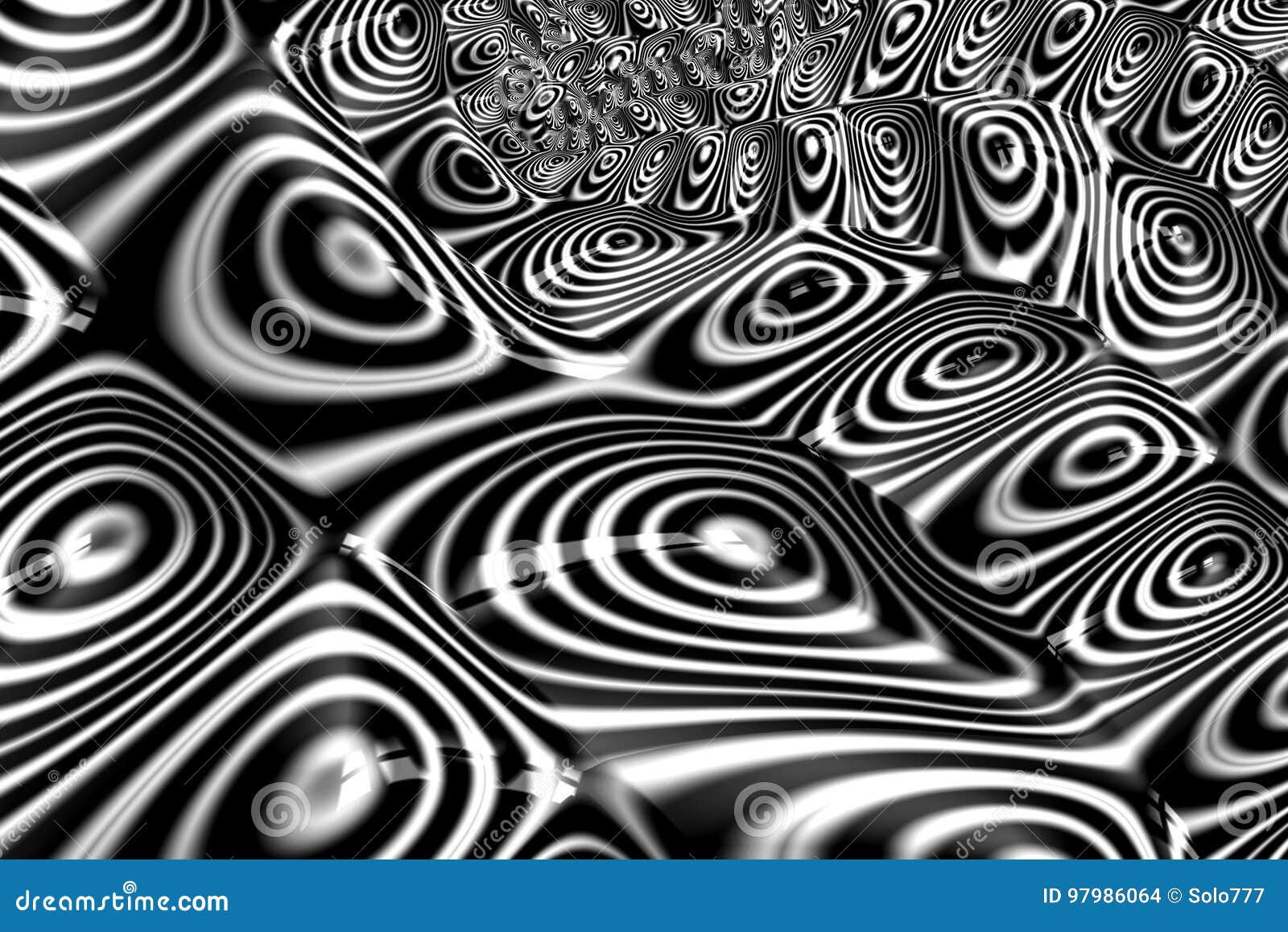 Distorted Forms - Abstract Digitally Generated Image Stock Illustration ...