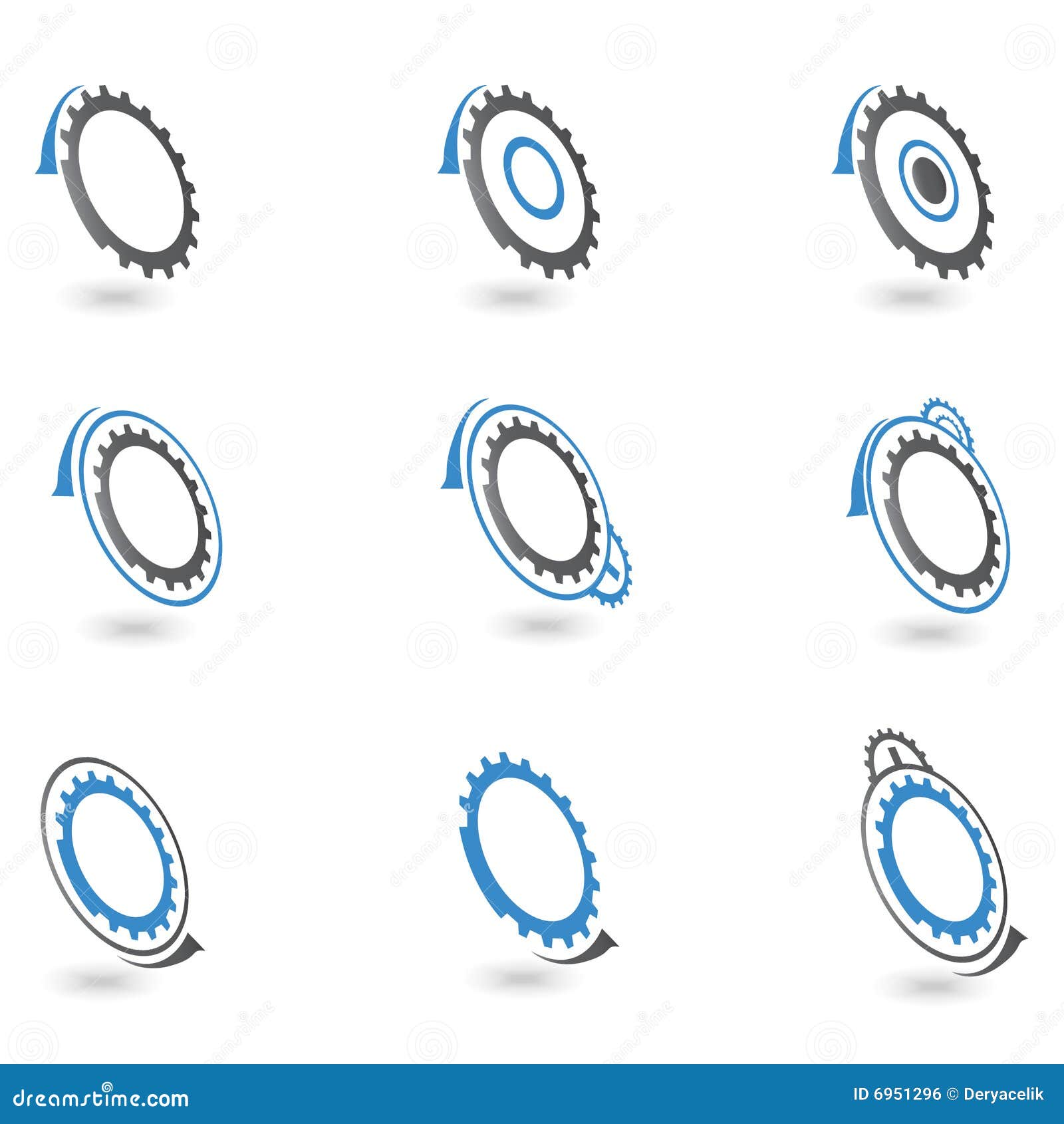 Distorted gear vector stock vector. Illustration of pulley - 6951296