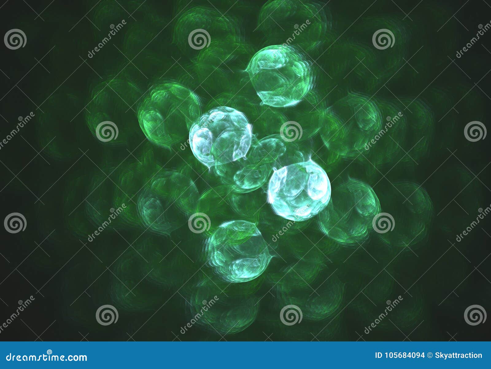 Distorted Glass Bokeh Green Abstract Background Stock Illustration ...