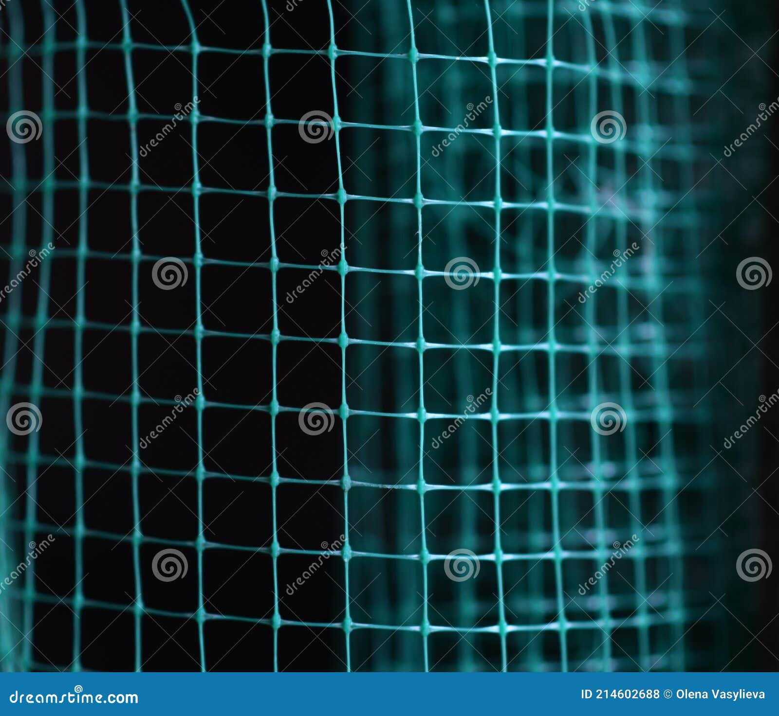 Distorted Green Wireframe Grid on Dark Background, Stock Photo - Image ...
