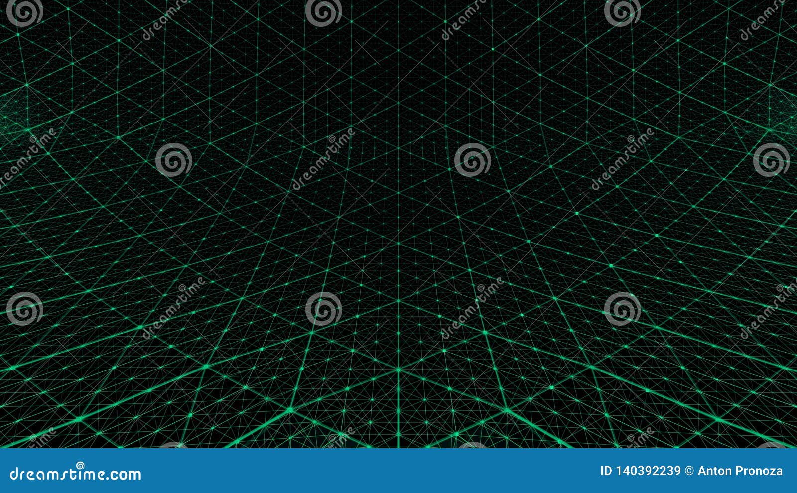 Distorted Grid Background Green Stock Illustration - Illustration of ...