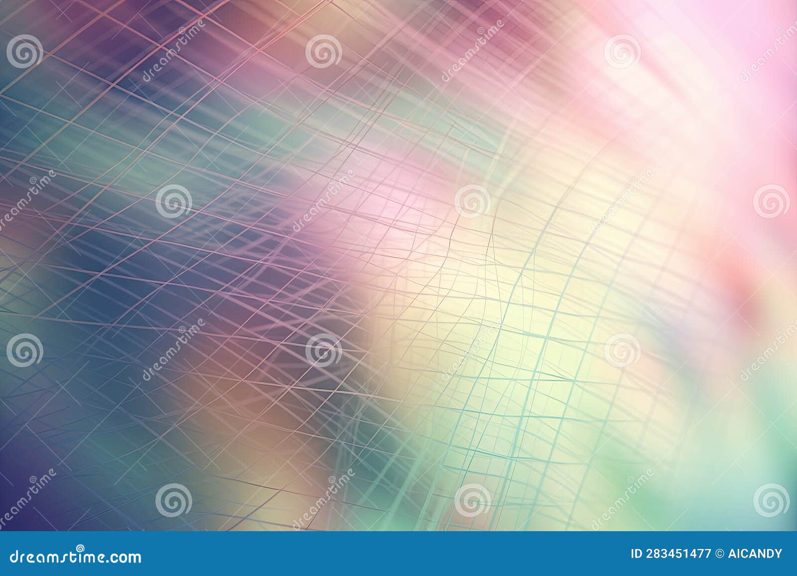 Distorted Grid in Pastel Colors with a Soft Blur Effect Stock ...