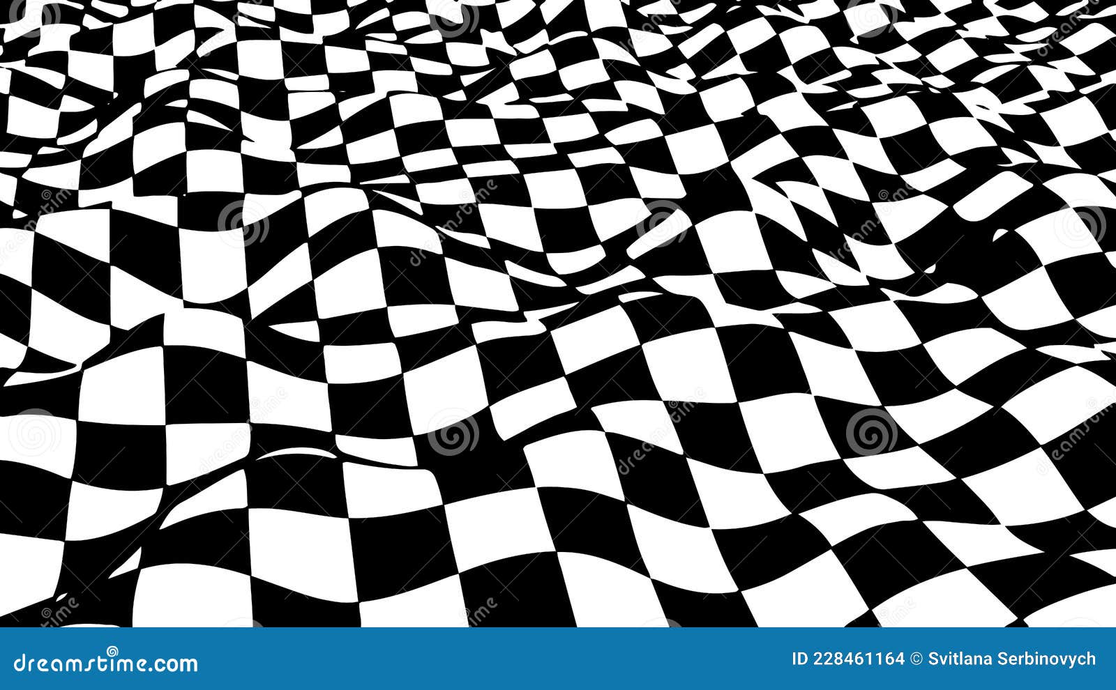 Distorted Grid. Wave is a Distortion Effect. Optical Illusion Stock ...