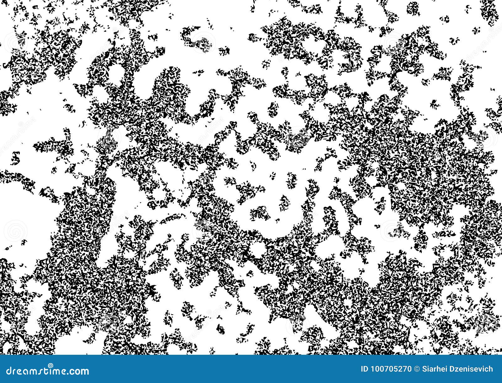 Distorted Halftone Black and White Grain Noise Background Stock Vector ...