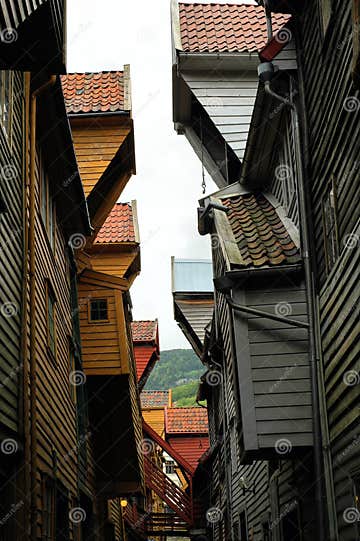 Distorted houses stock image. Image of passage, building - 15643853