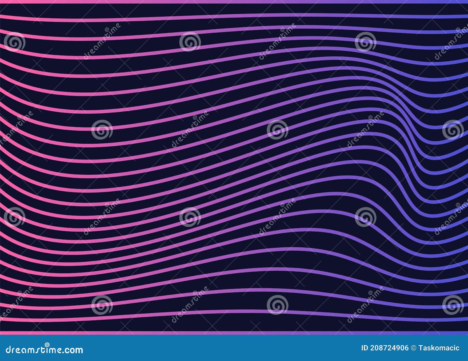 Distorted Lines Abstract Pattern. 3D Wave Motion Effect. Optical Visual ...