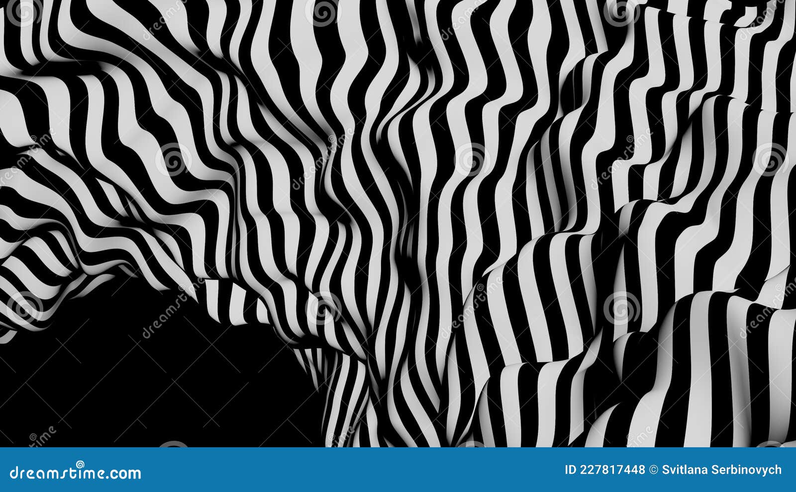 Distorted Lines. Wave Is A Distortion Effect. Optical Illusion. Lines ...