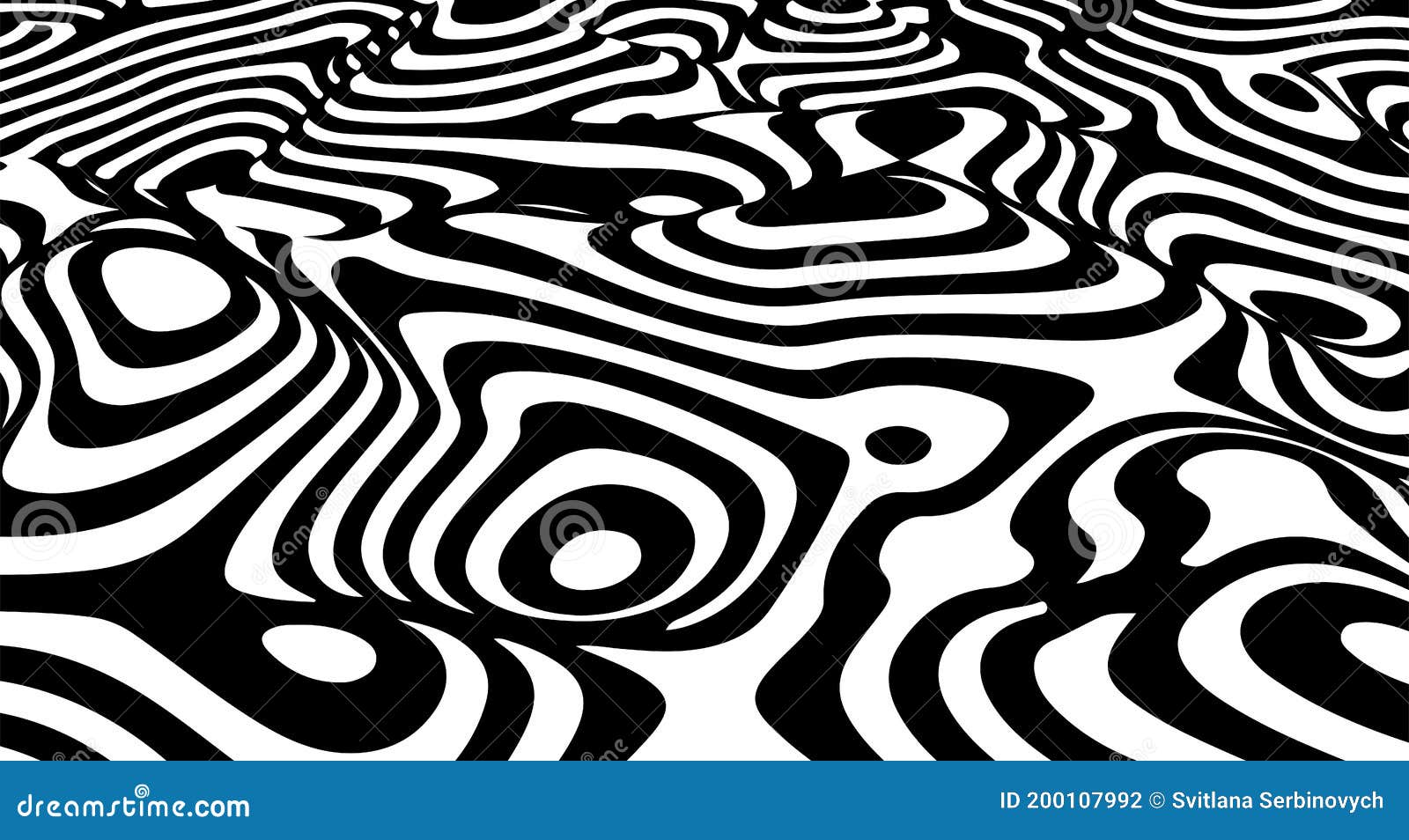 Distorted Lines. Wave Is A Distortion Effect. Optical Illusion ...