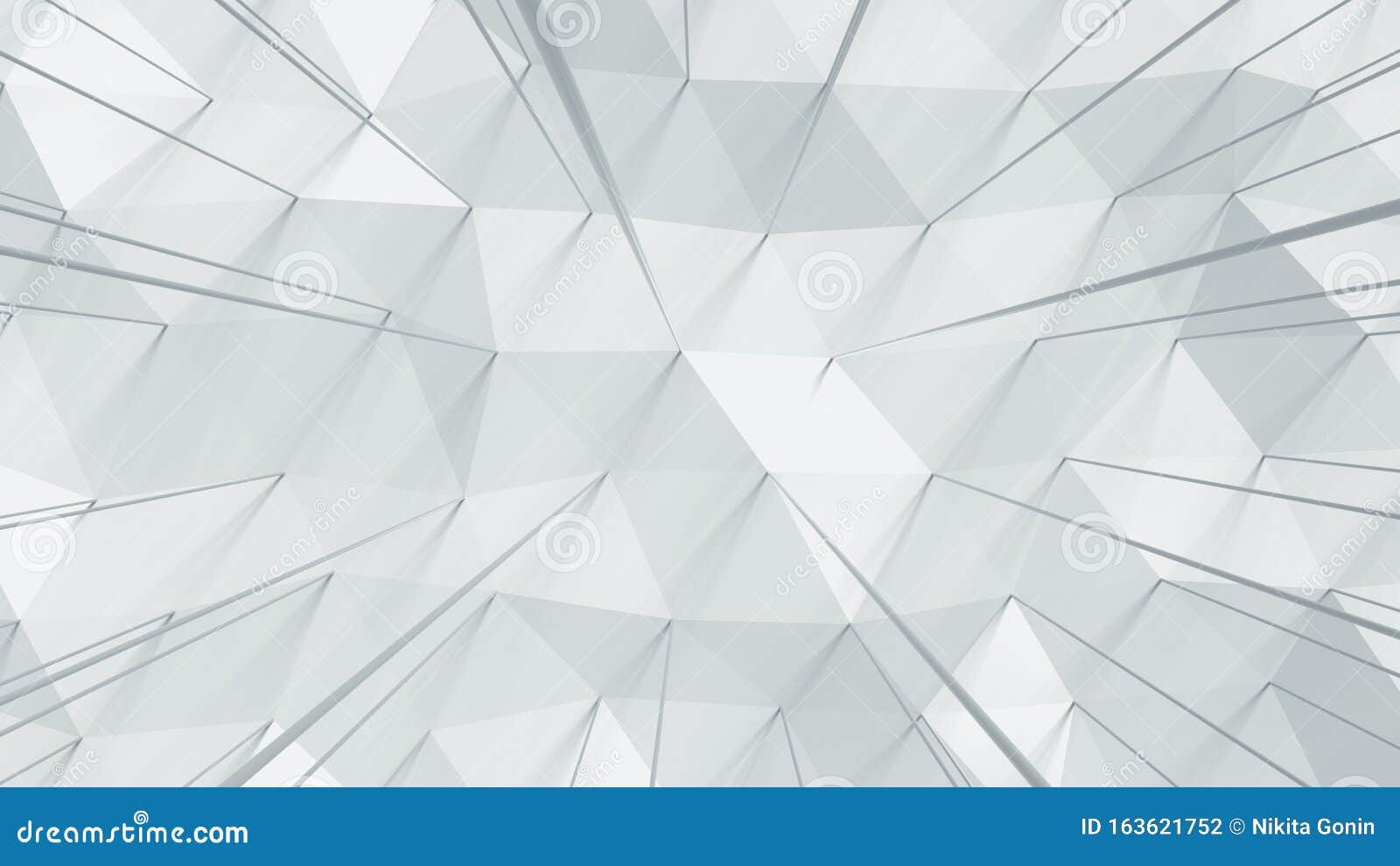 Low-poly White Background 3d With Golden Lines Royalty-Free Cartoon ...