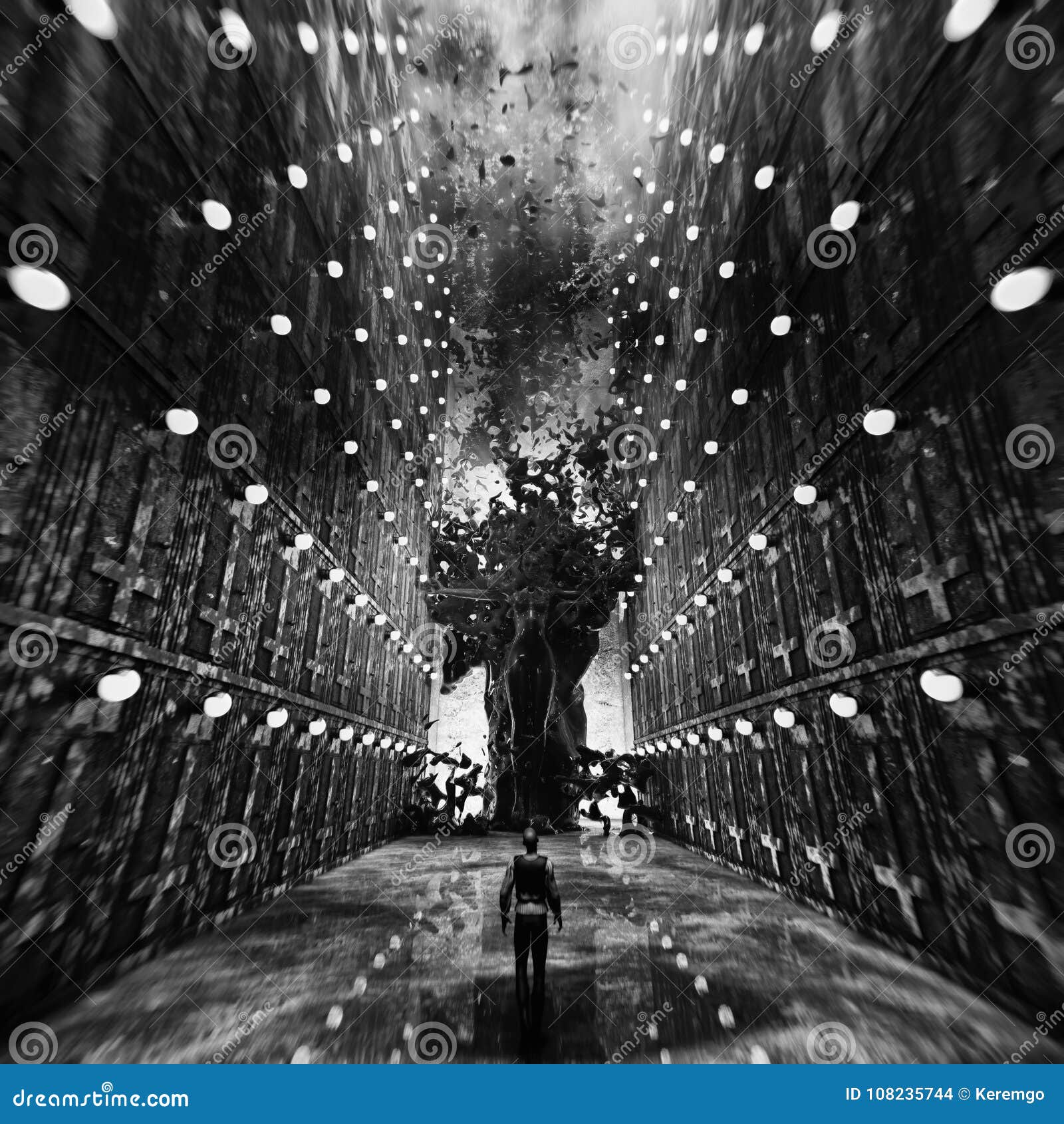 Nightmare Environment Abstract Concept Art Royalty-Free Stock Image ...