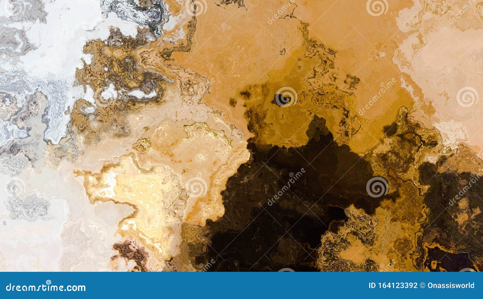 Distorted Old Gold Glass Abstract Art Backgrounds Stock Photo - Image ...