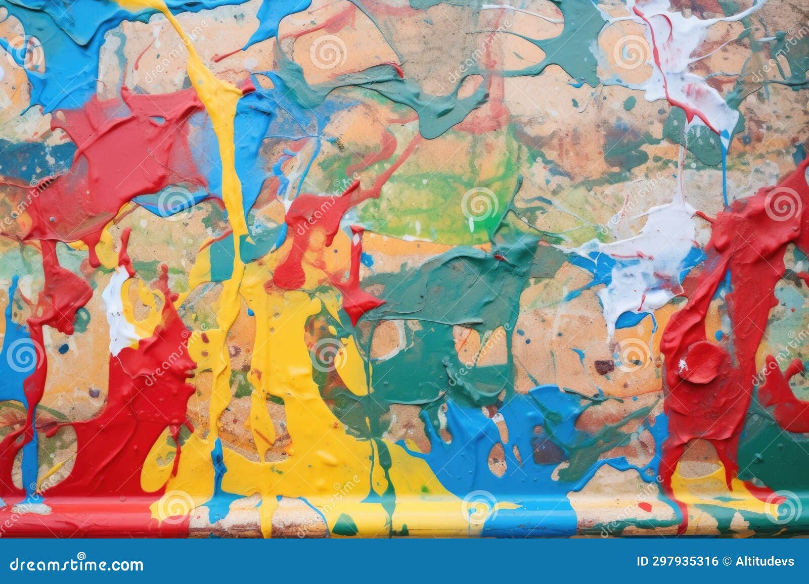 Distorted Paint on a Playground Slide Stock Photo - Image of public ...