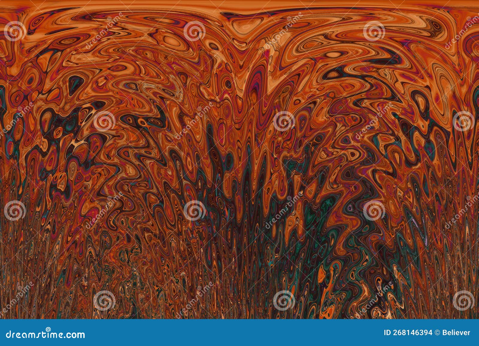 Distorted Photo, Abstract Background in Blue-green Tones. Psychedelic ...