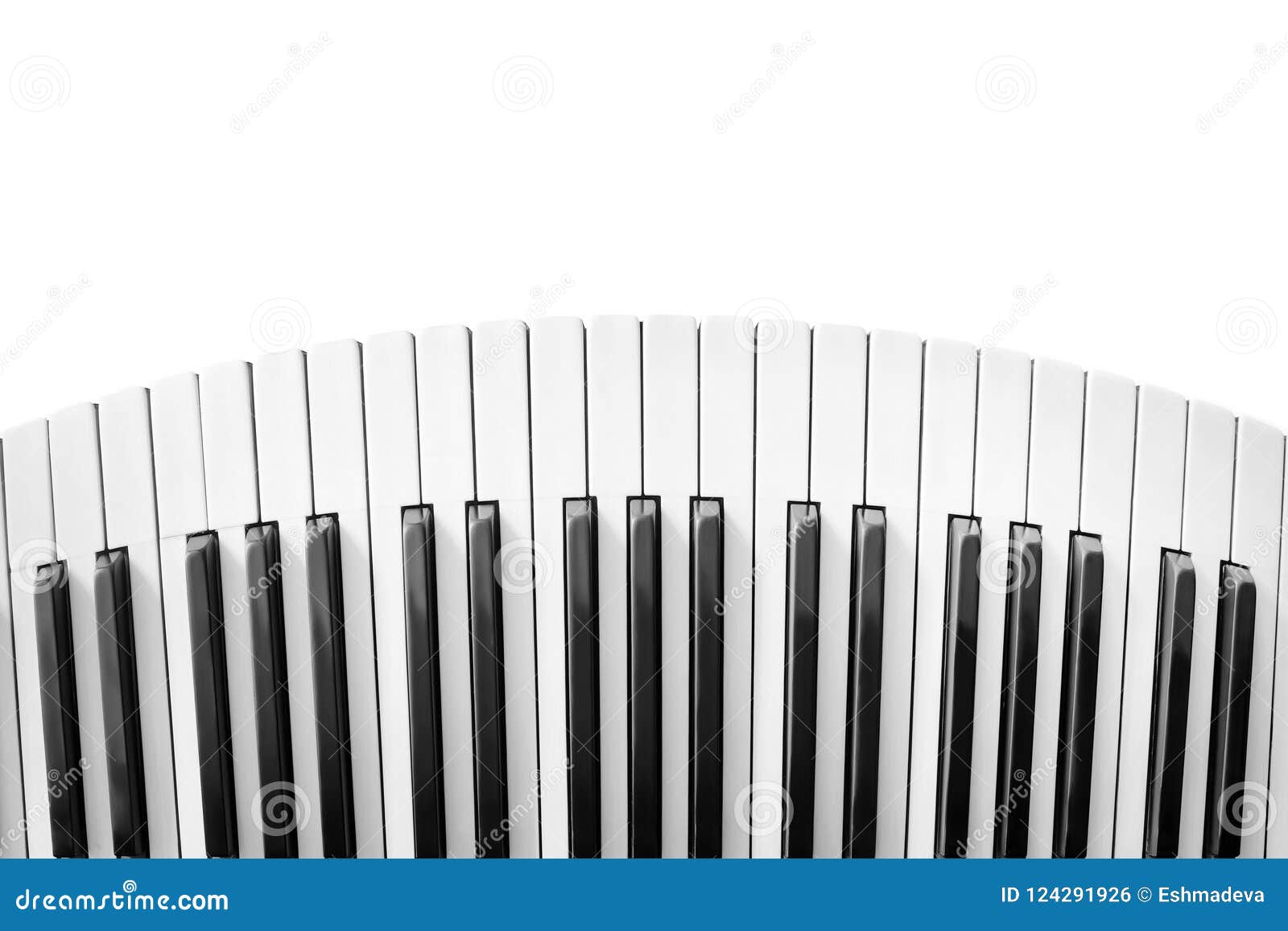 Distorted piano keyboard stock photo. Image of octave - 124291926