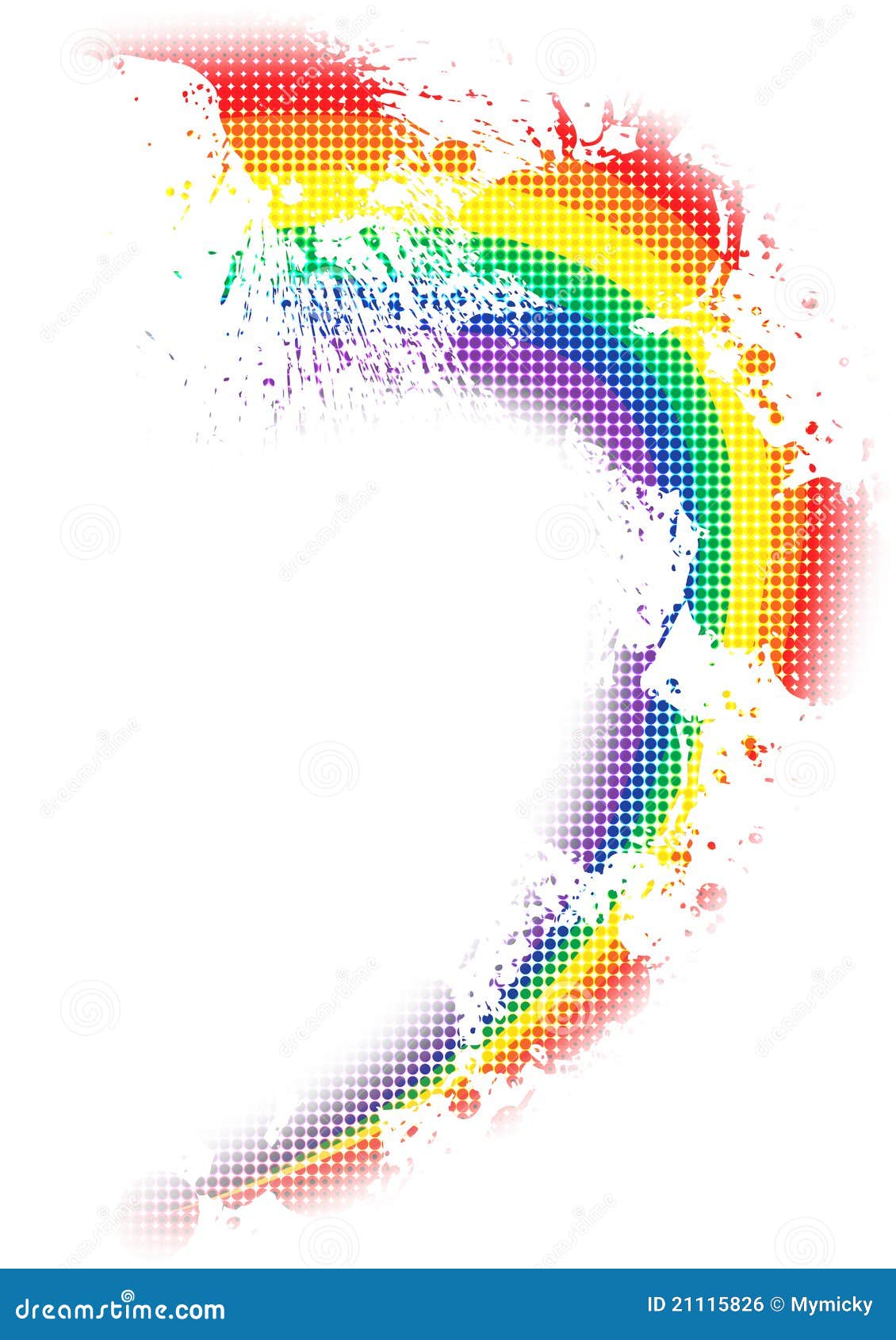 Distorted rainbow stock photo. Image of dirty, artificial - 21115826