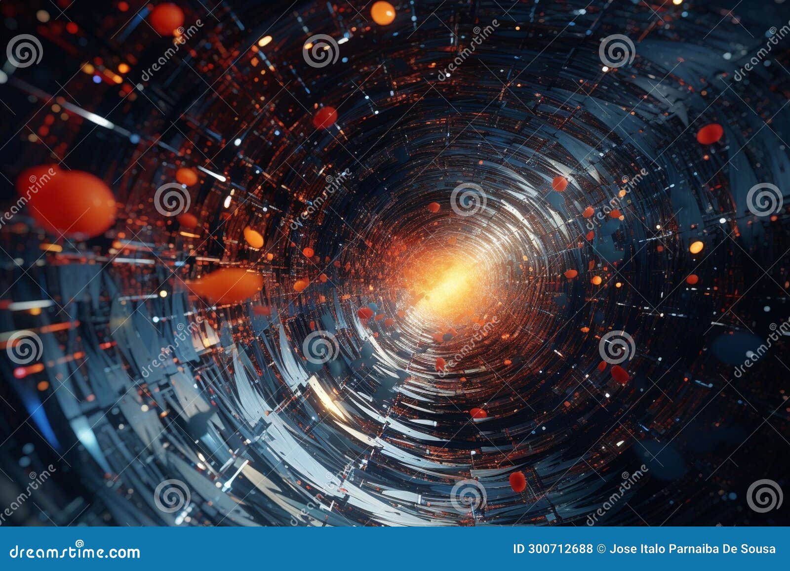 Distorted Reality Unveiling A Cosmic Tapestry Stock Photography ...