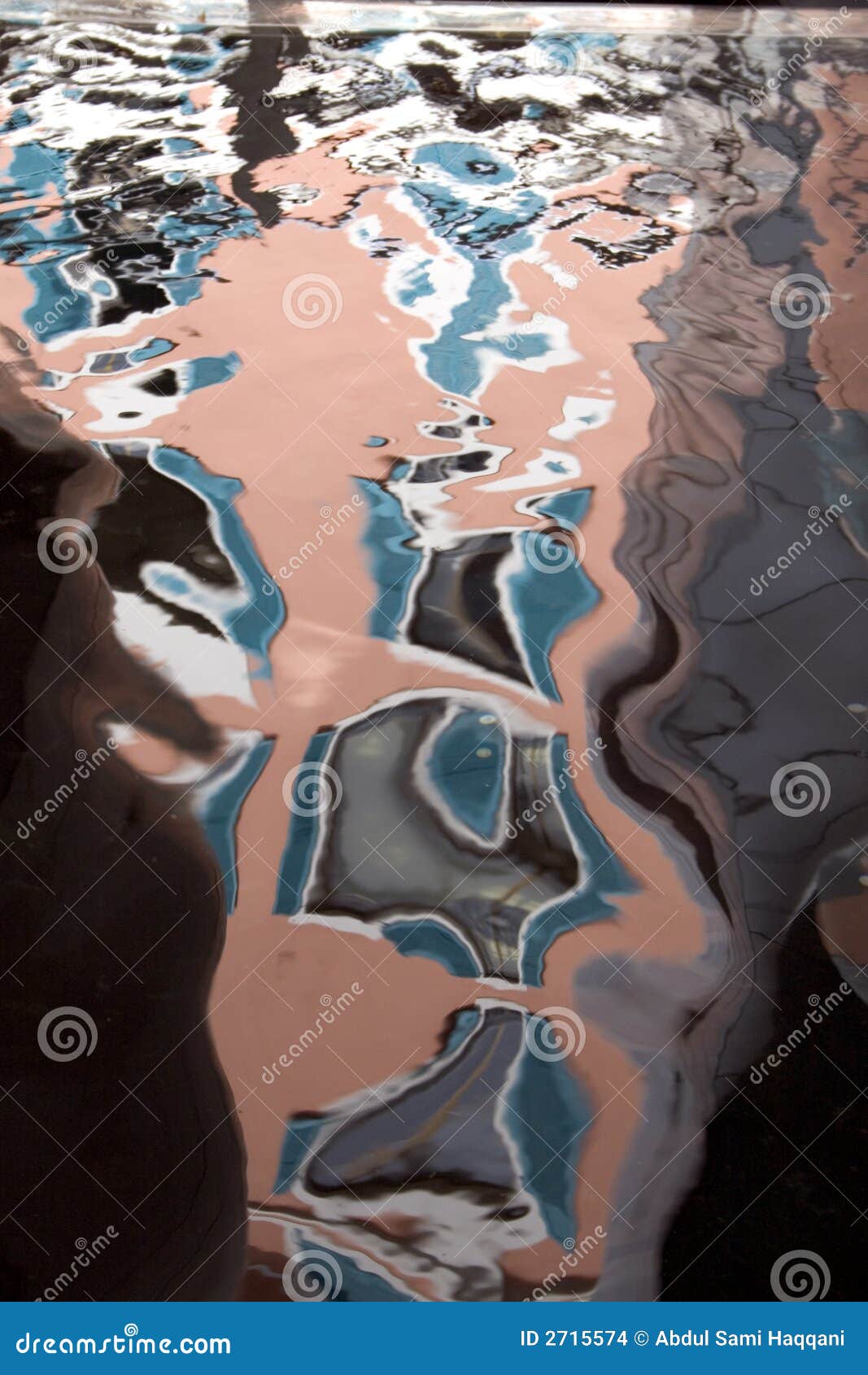 Distorted reflection stock photo. Image of blue, architecture - 2715574