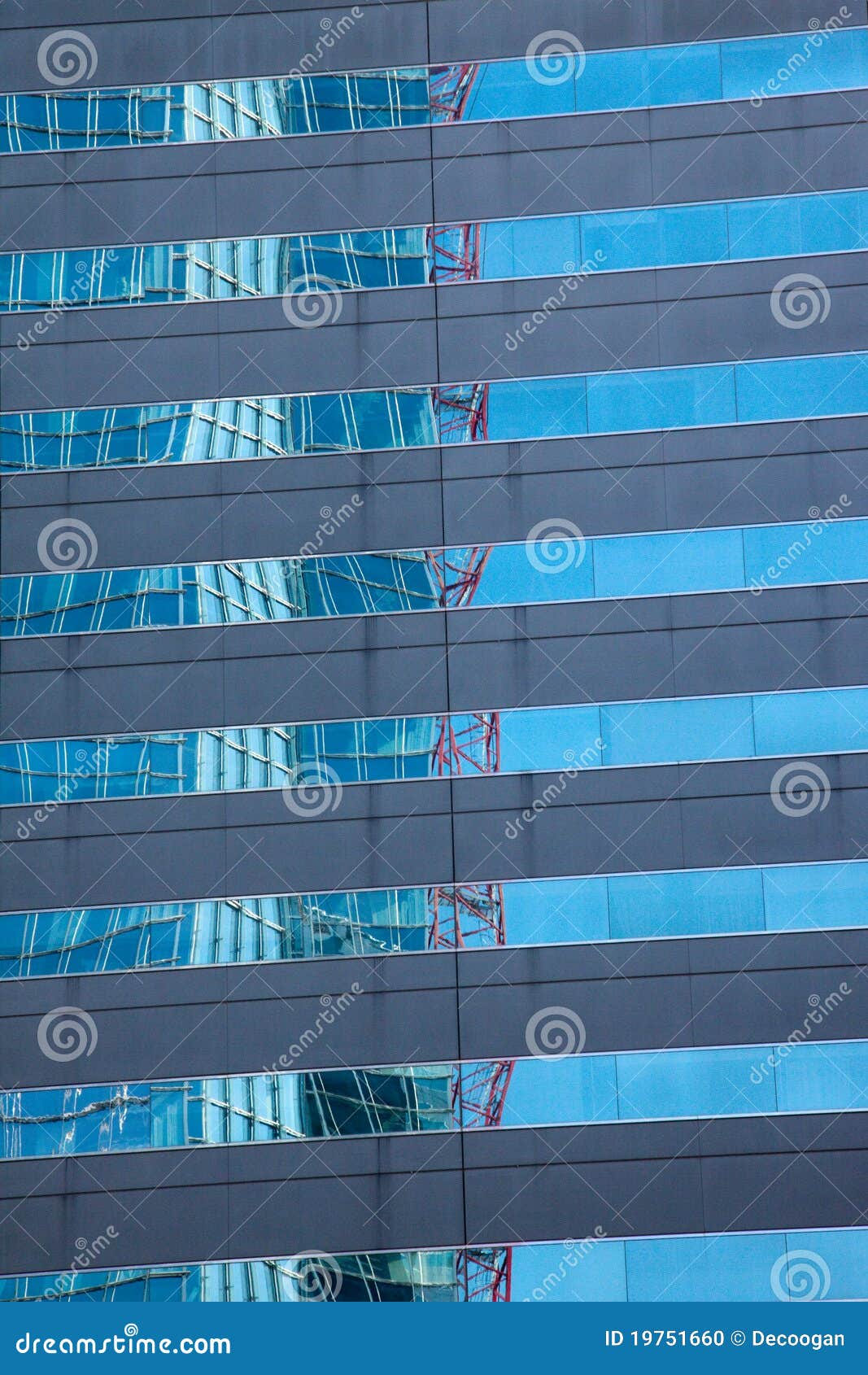 Distorted Reflection of a Building Stock Photo - Image of structure ...