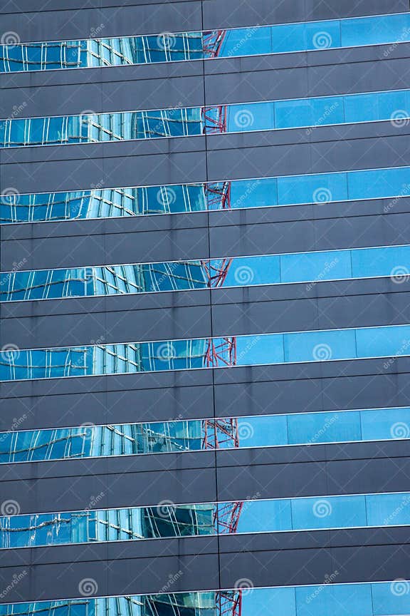 Distorted Reflection of a Building Stock Photo - Image of structure ...