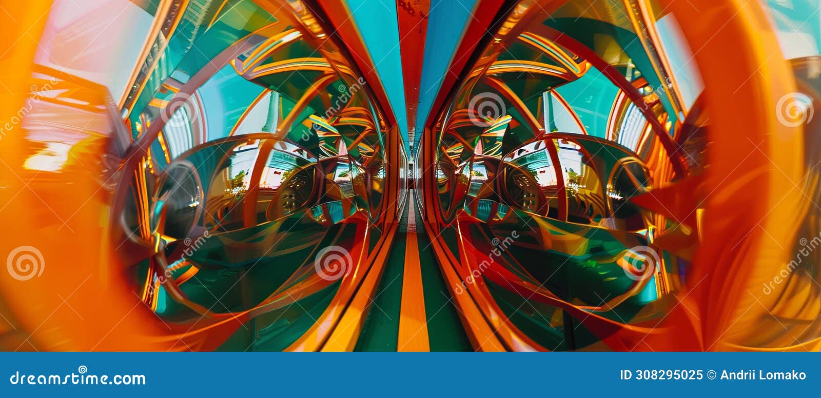 Distorted Reflection of Building in Funhouse Mirror Stock Image - Image ... Distorted Reflection of Building in Funhouse Mirror Stock Image - Image ...