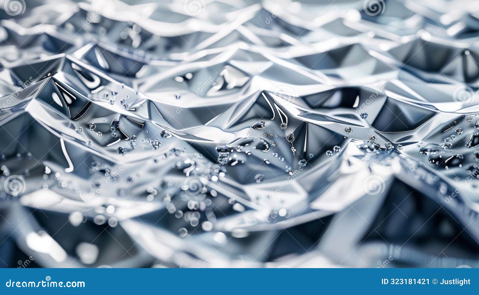 A Distorted Reflection of Triangular Water Drops on a Rippled Surface ...