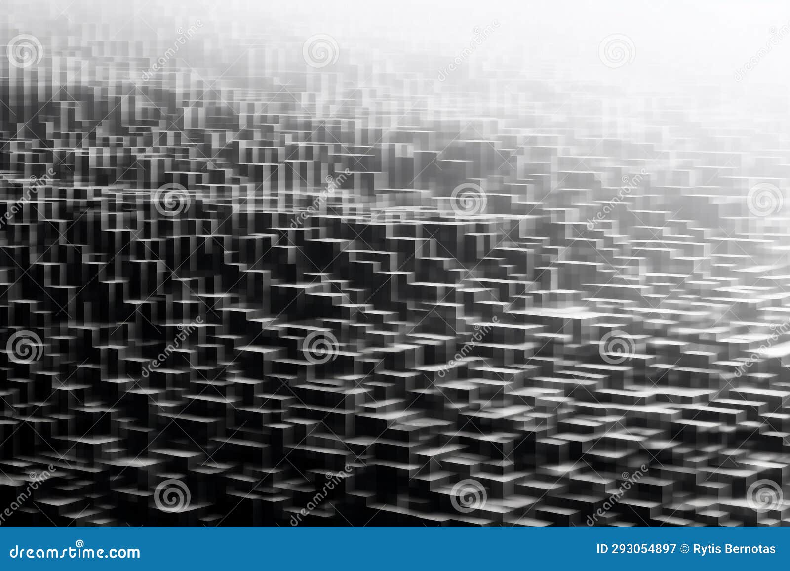 Distorted Scan Lines in Motion Blur Effect Style Black and White ...