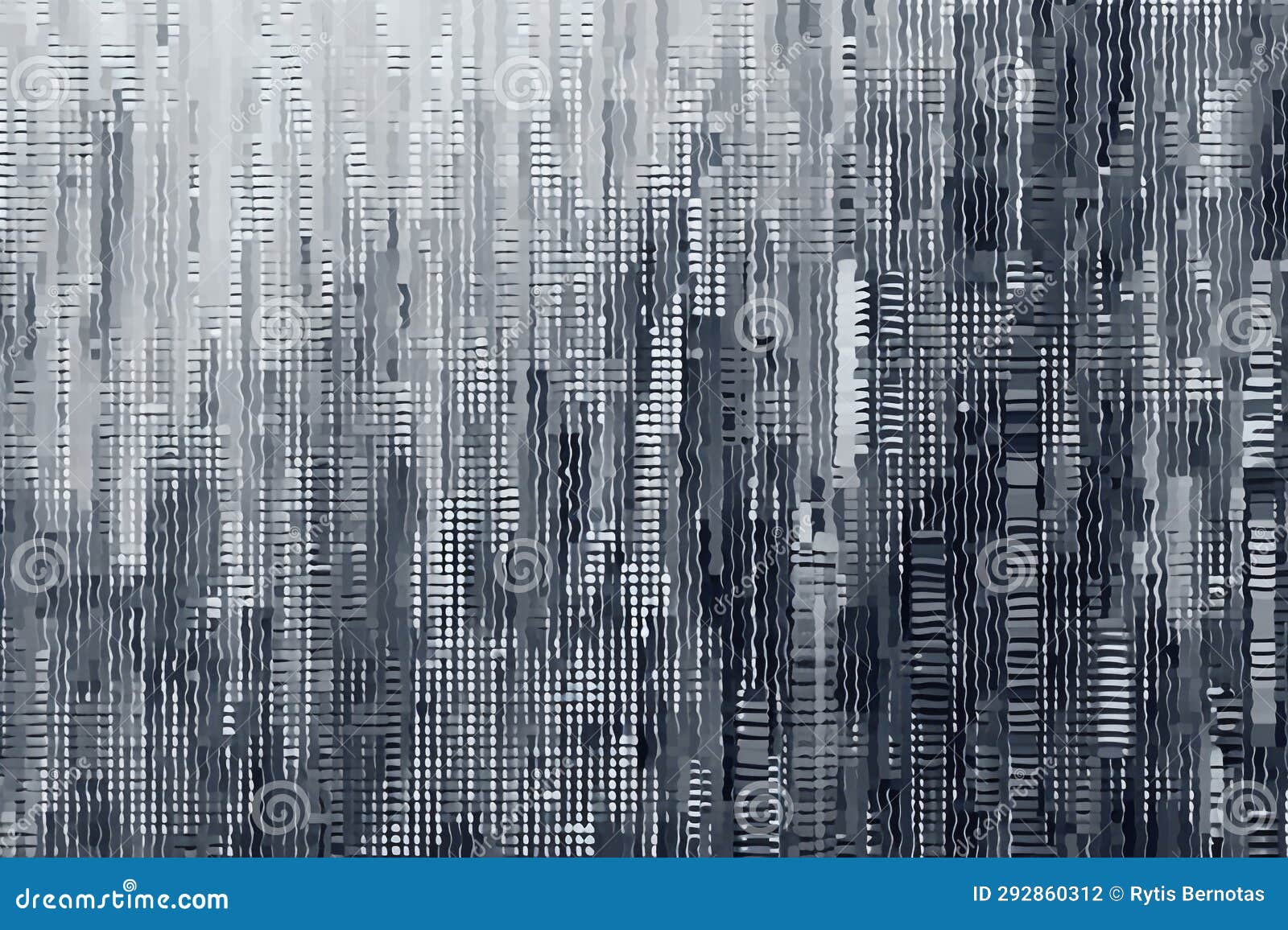 Distorted Scan Lines in Motion Blur Effect Style Black and White ...