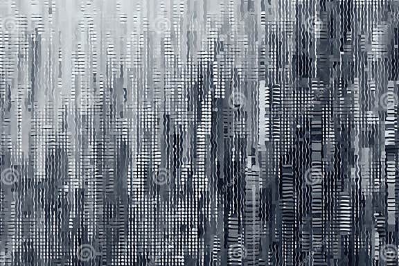 Distorted Scan Lines in Motion Blur Effect Style Black and White ...