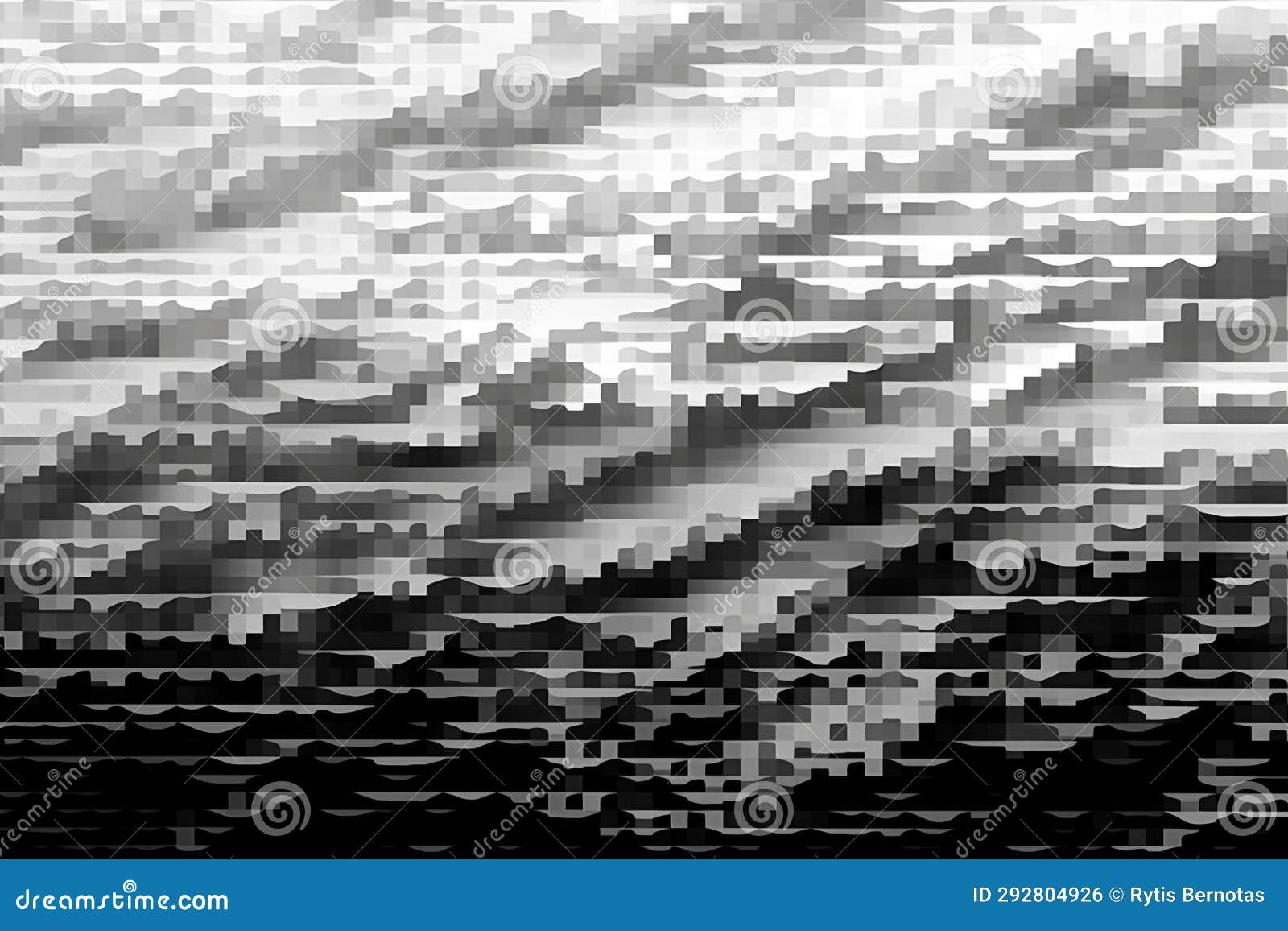 Distorted Scan Lines in Motion Blur Effect Style Black and White ...