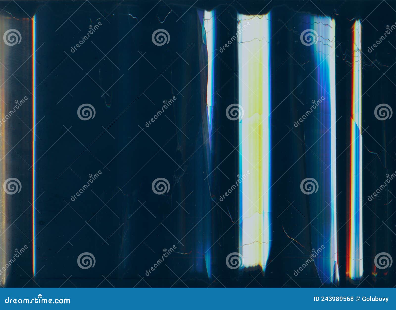 Distorted Screen System Damage Blue Glare Effect Stock Photo ...