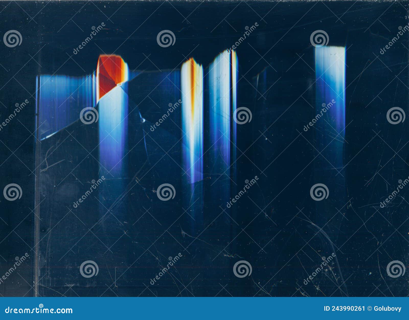 Distorted Screen System Damage Blue Glare Effect Royalty-Free Stock ...