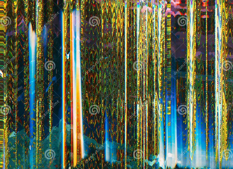 Distorted Screen System Damage Glitch Effect Stock Image - Image of ...