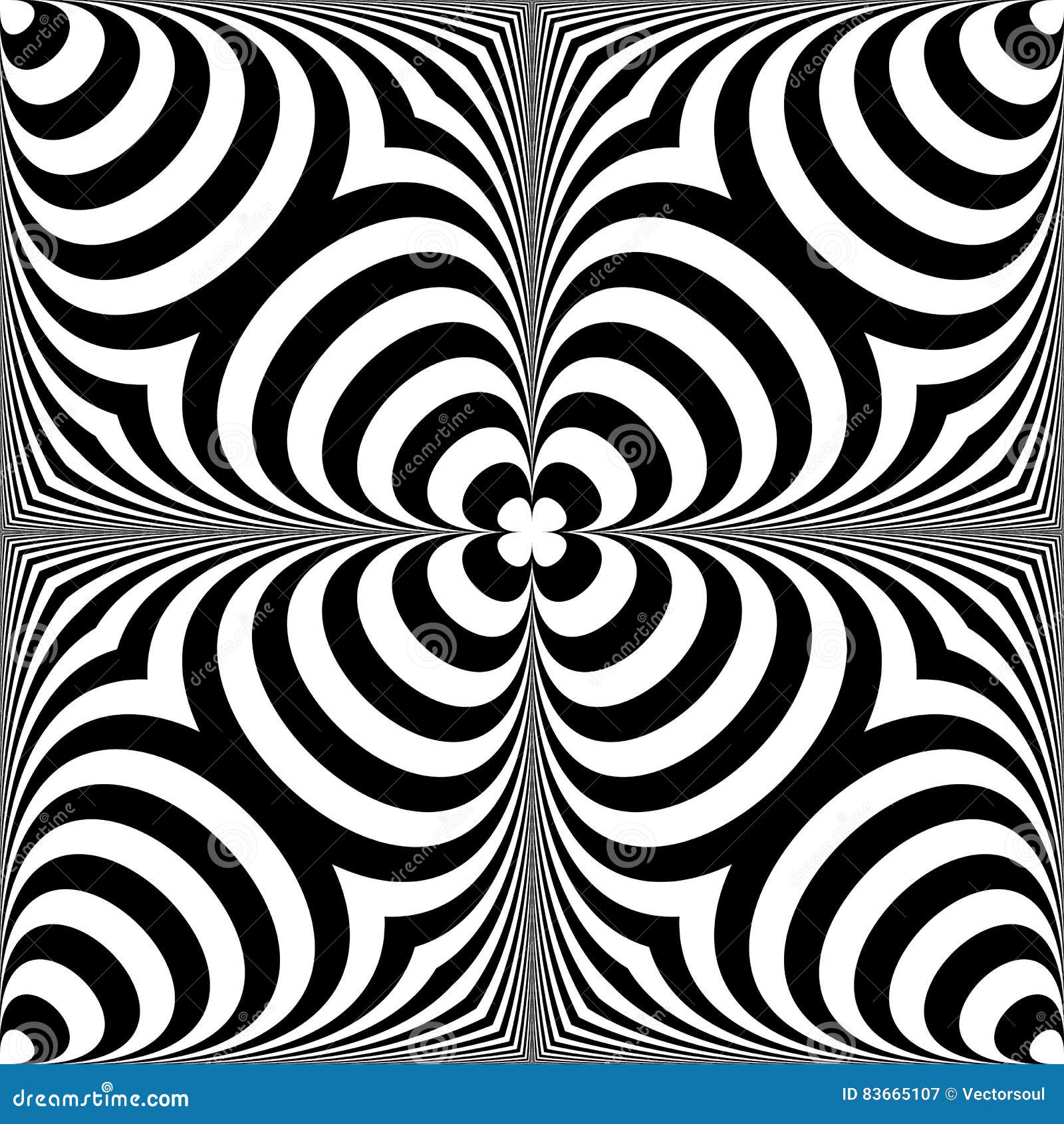 Distorted Seamless Pattern. Repeatable Abstract Monochrome Background ...