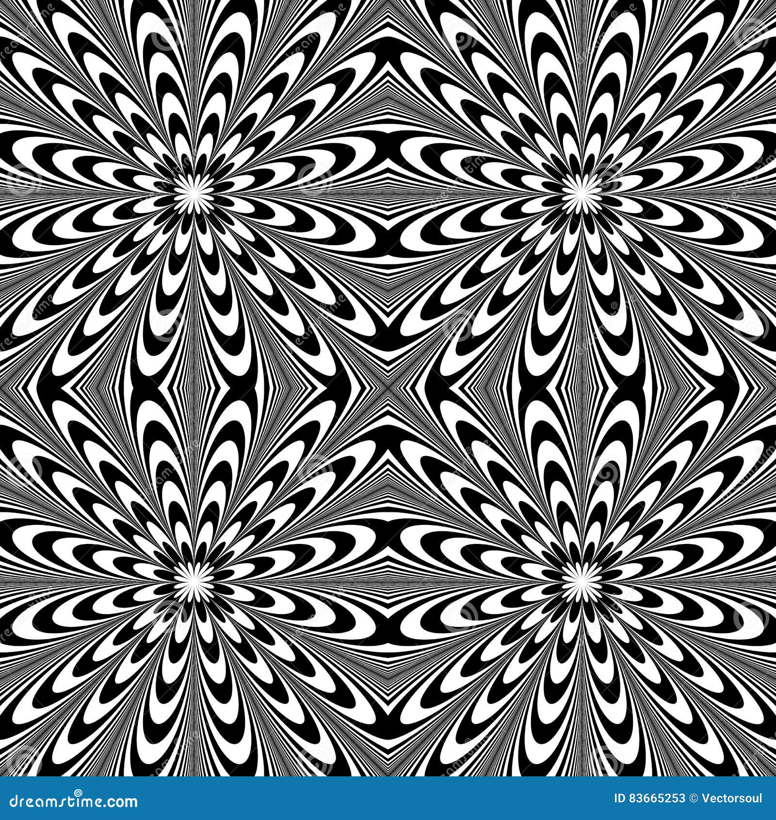 Distorted Seamless Pattern. Repeatable Abstract Monochrome Background ...