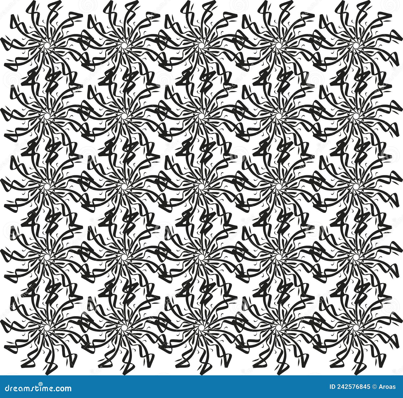 Distorted Sketch Radiating Abstract Shape Stock Vector - Illustration ...