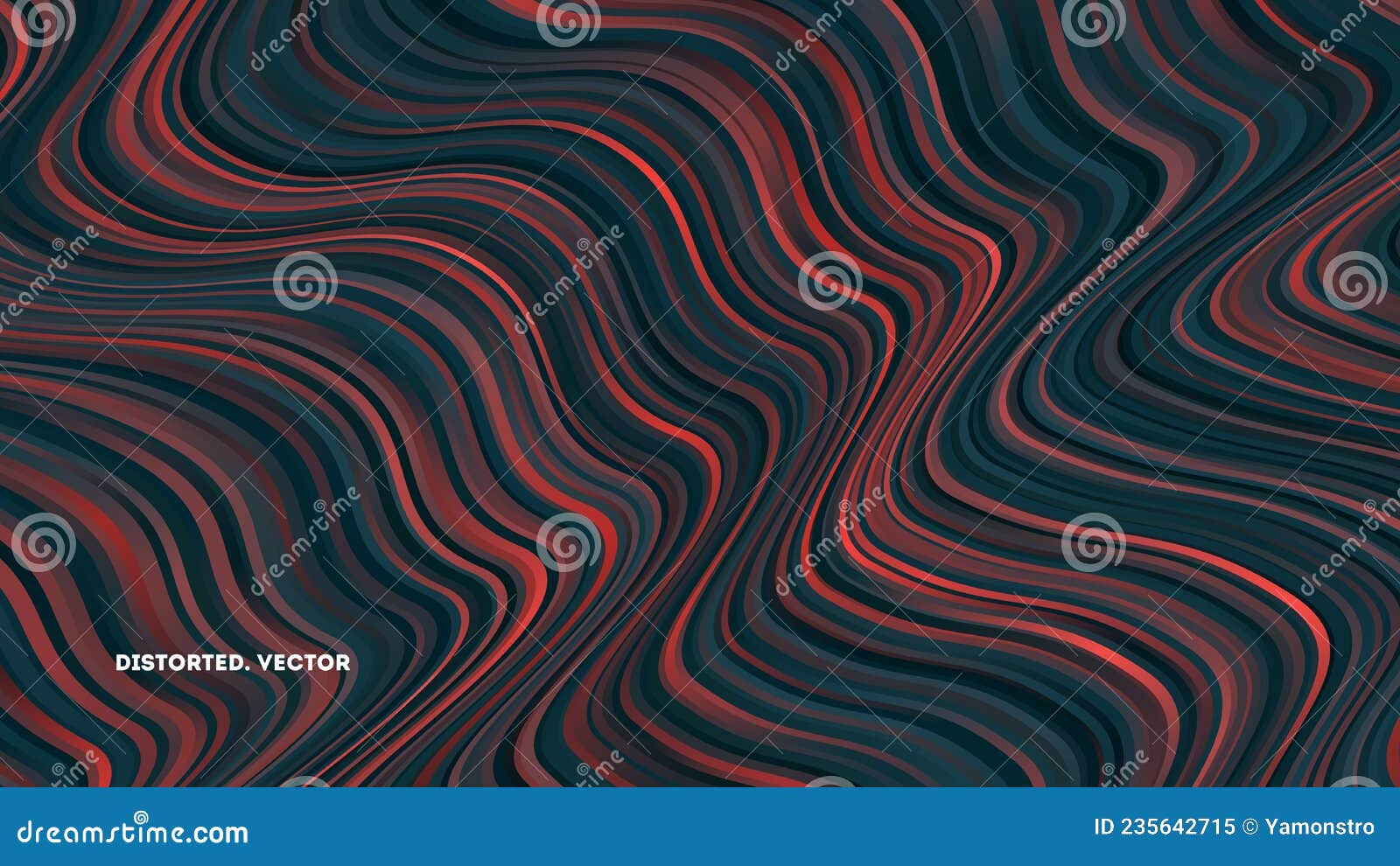 Distort Stripes Pattern Vector Colorful Red Blue Gradient Abstract ...