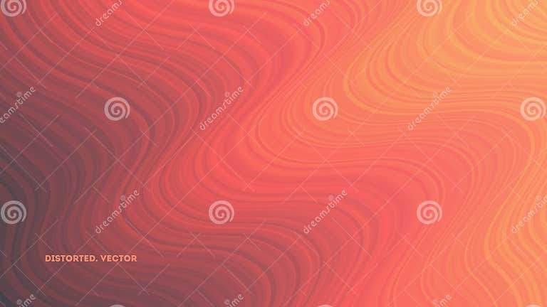 Distorted Stripes Vector Muted Red Orange Gradient Abstract Background ...