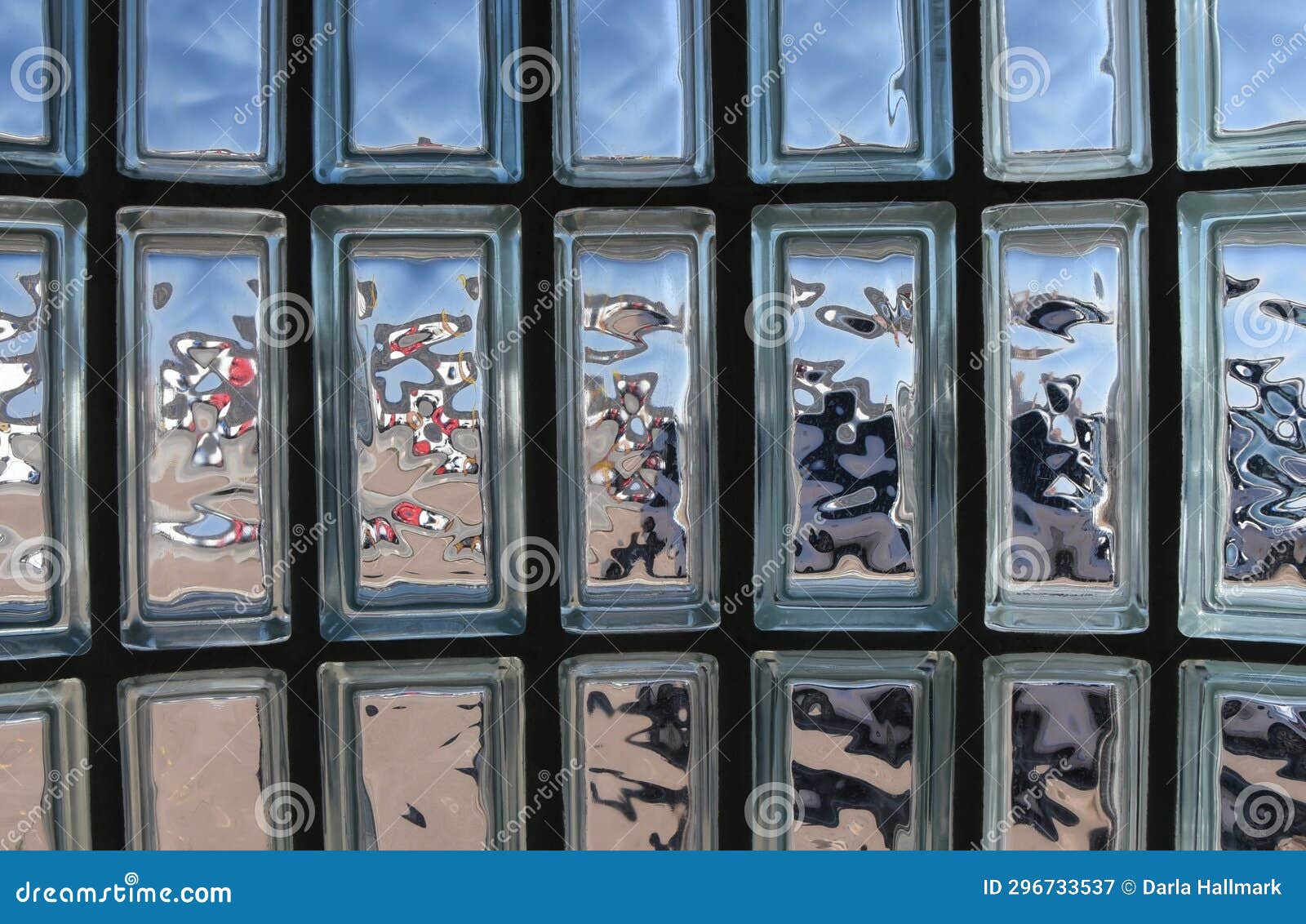 Glass Brick Window Distortions Stock Image - Image of detail, vintage ...
