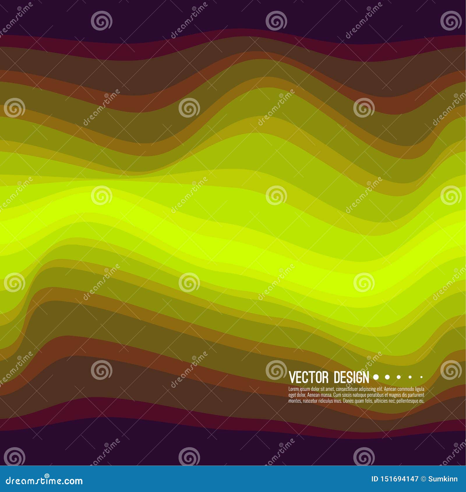 Distorted Wave Colorful Texture. Stock Vector - Illustration of ...