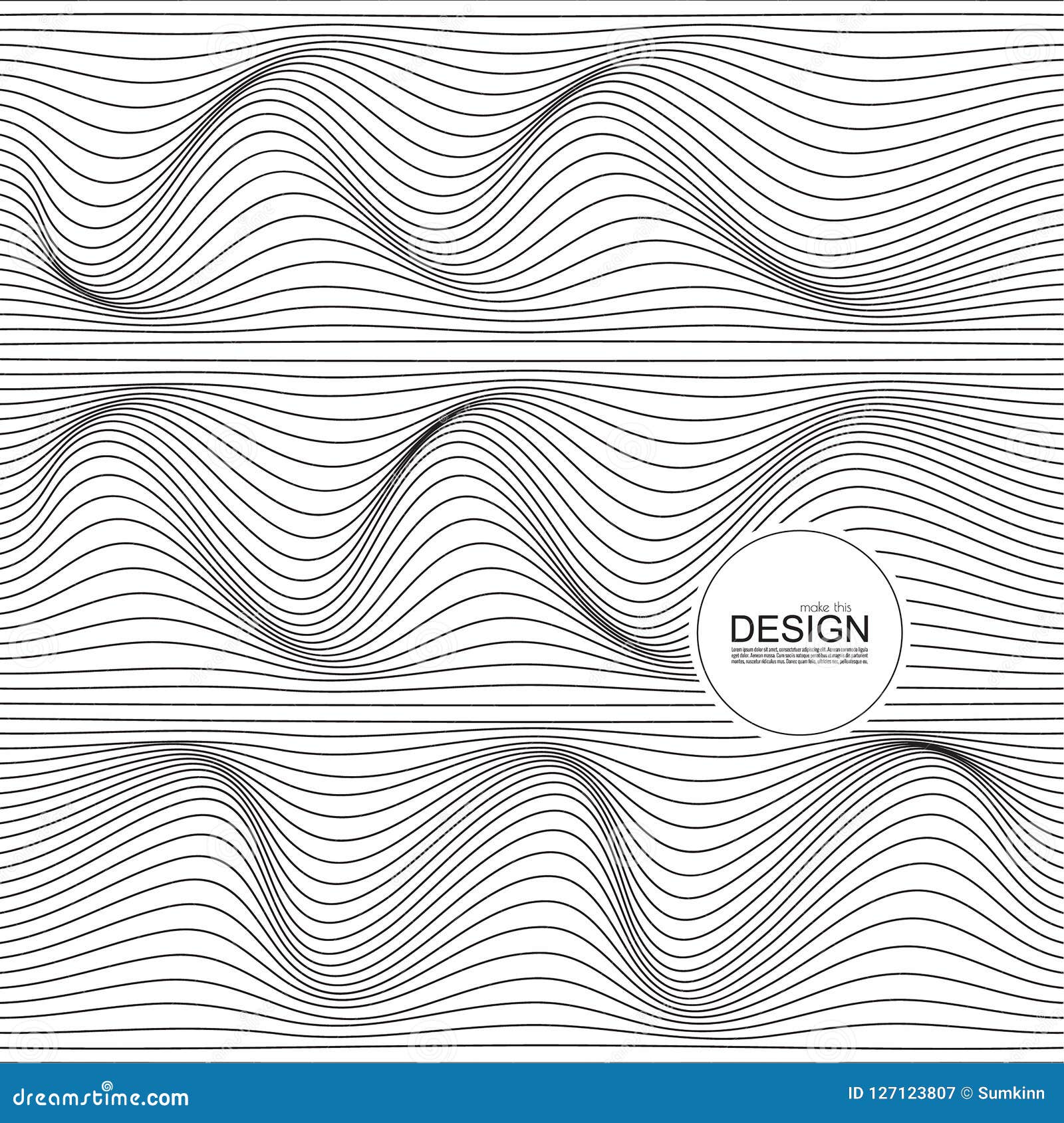 Distorted Wave Monochrome Texture. Stock Vector - Illustration of ... Distorted Wave Monochrome Texture. Stock Vector - Illustration of ...