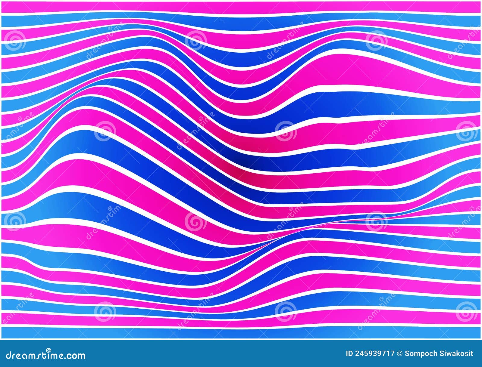 Distorted Wavy Lines Abstract Background Vector Illustration, Curve it ...