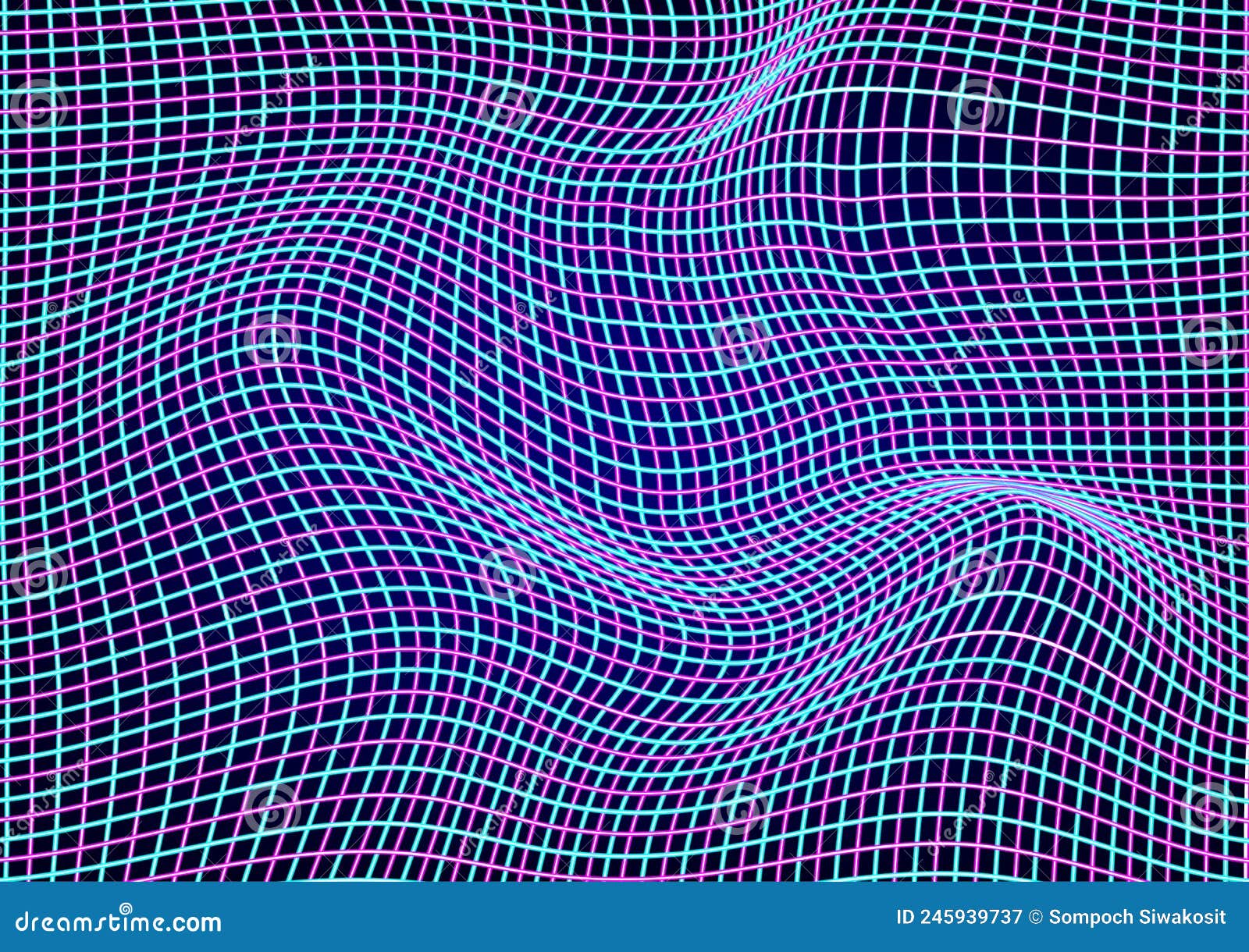 Distorted Wavy Lines Abstract Background Vector Illustration, Curve it ...