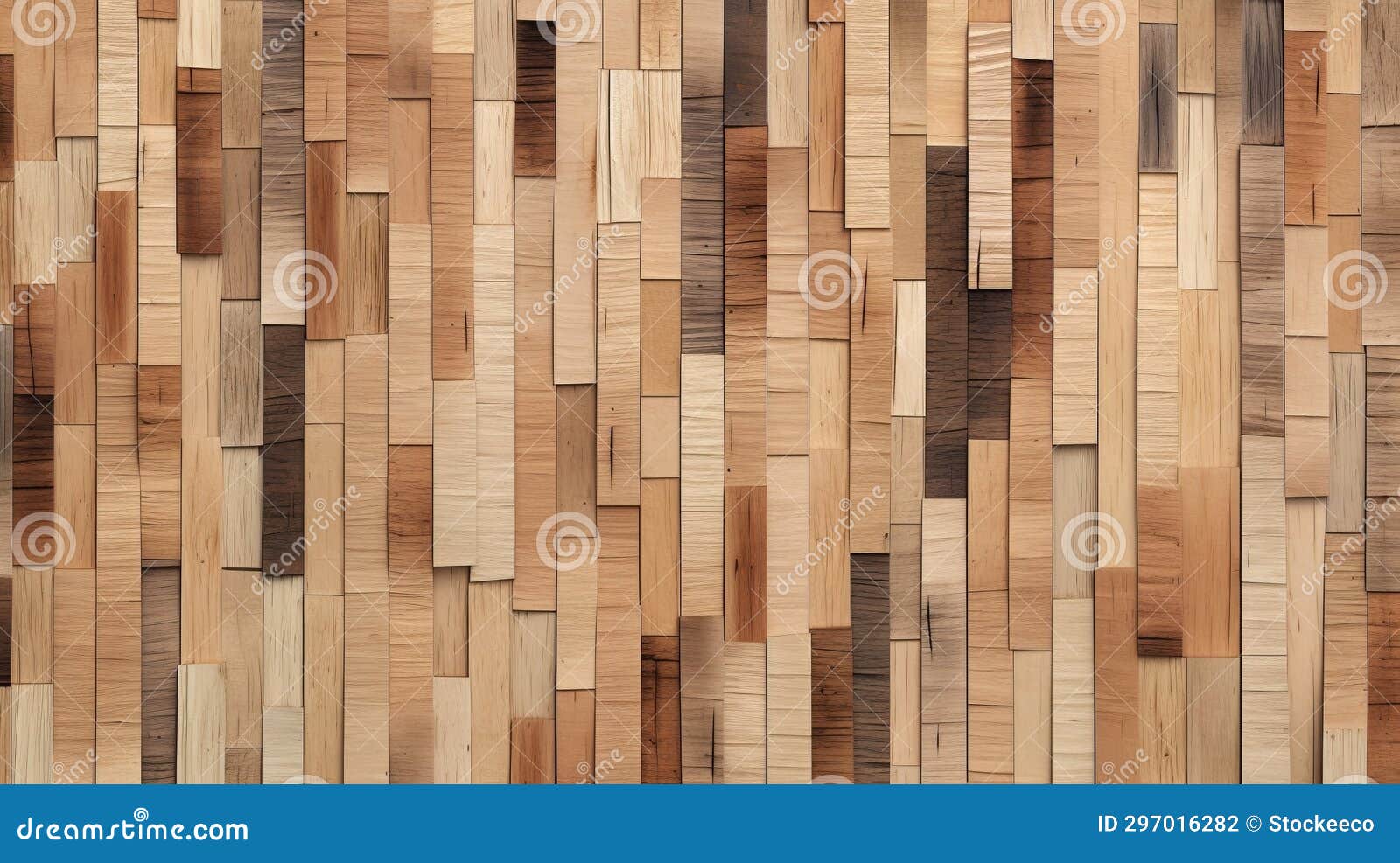 Distorted Wood Panel Wall: Abstract Pattern with Eco-friendly ...