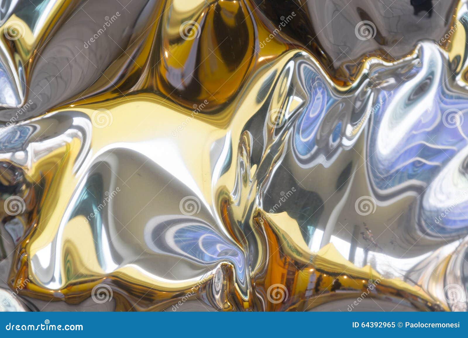 Distorting mirror surface stock image. Image of pattern - 64392965