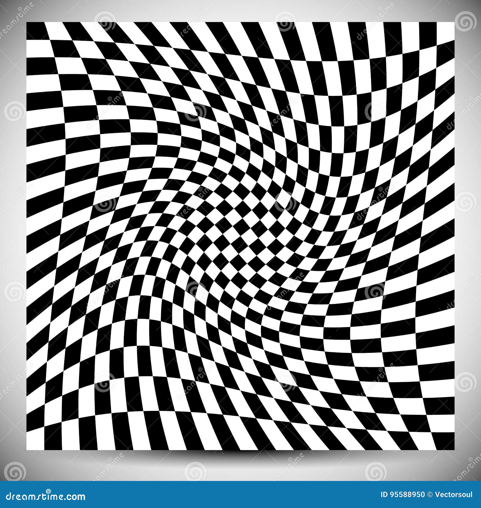 Distortion Effects on Various Patterns. Geometric Deformed Textured ...