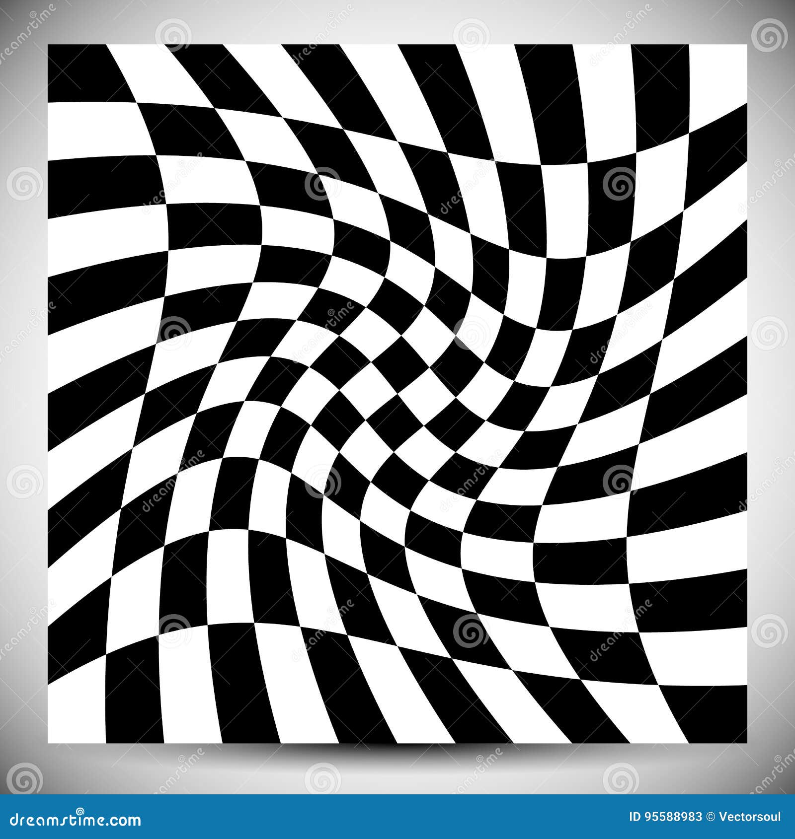 Distortion Effects on Various Patterns. Geometric Deformed Textured ...