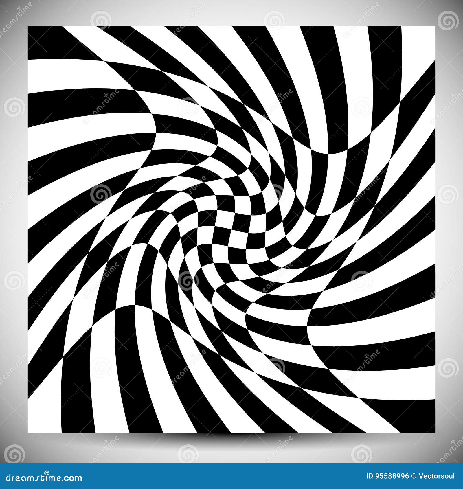 Distortion Effects on Various Patterns. Geometric Deformed Textured ...