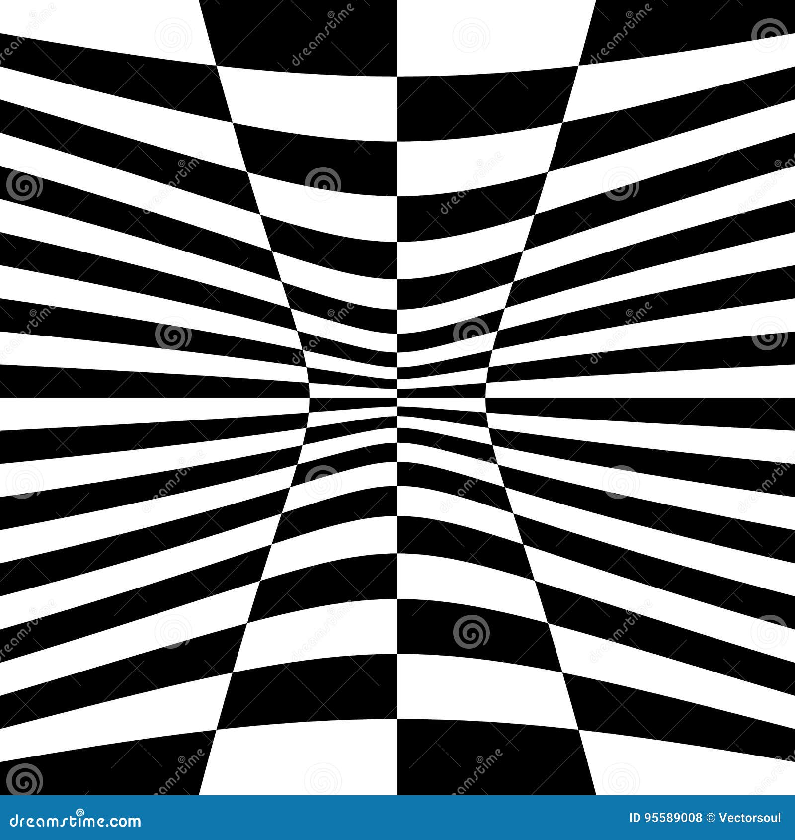 Distortion Effects on Various Patterns. Geometric Deformed Textured ...